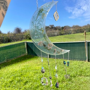 Celestial Resin Moon Mobile Sun Catcher - Etsy
