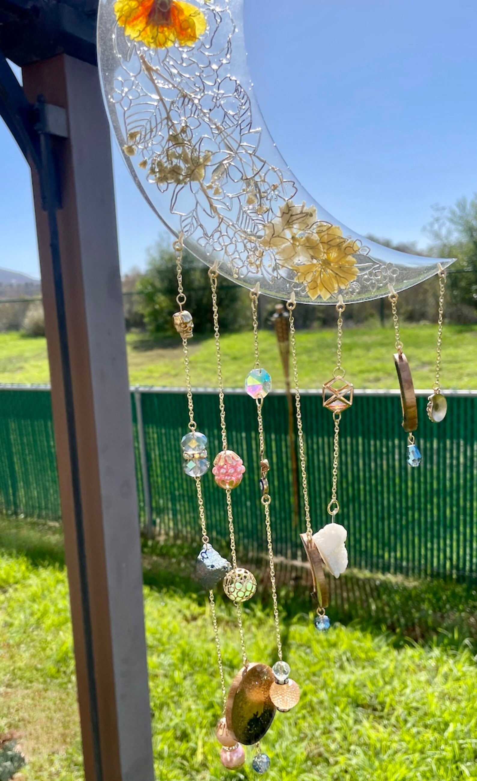 Celestial Resin Moon Mobile Sun Catcher - Etsy