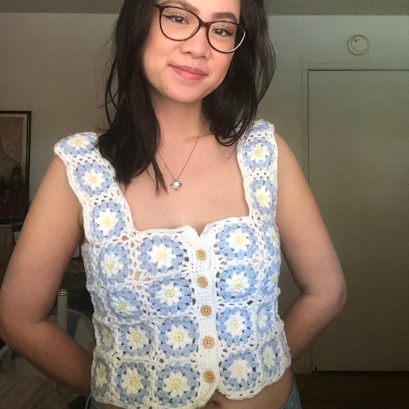 Crochet Daisy Top - Etsy