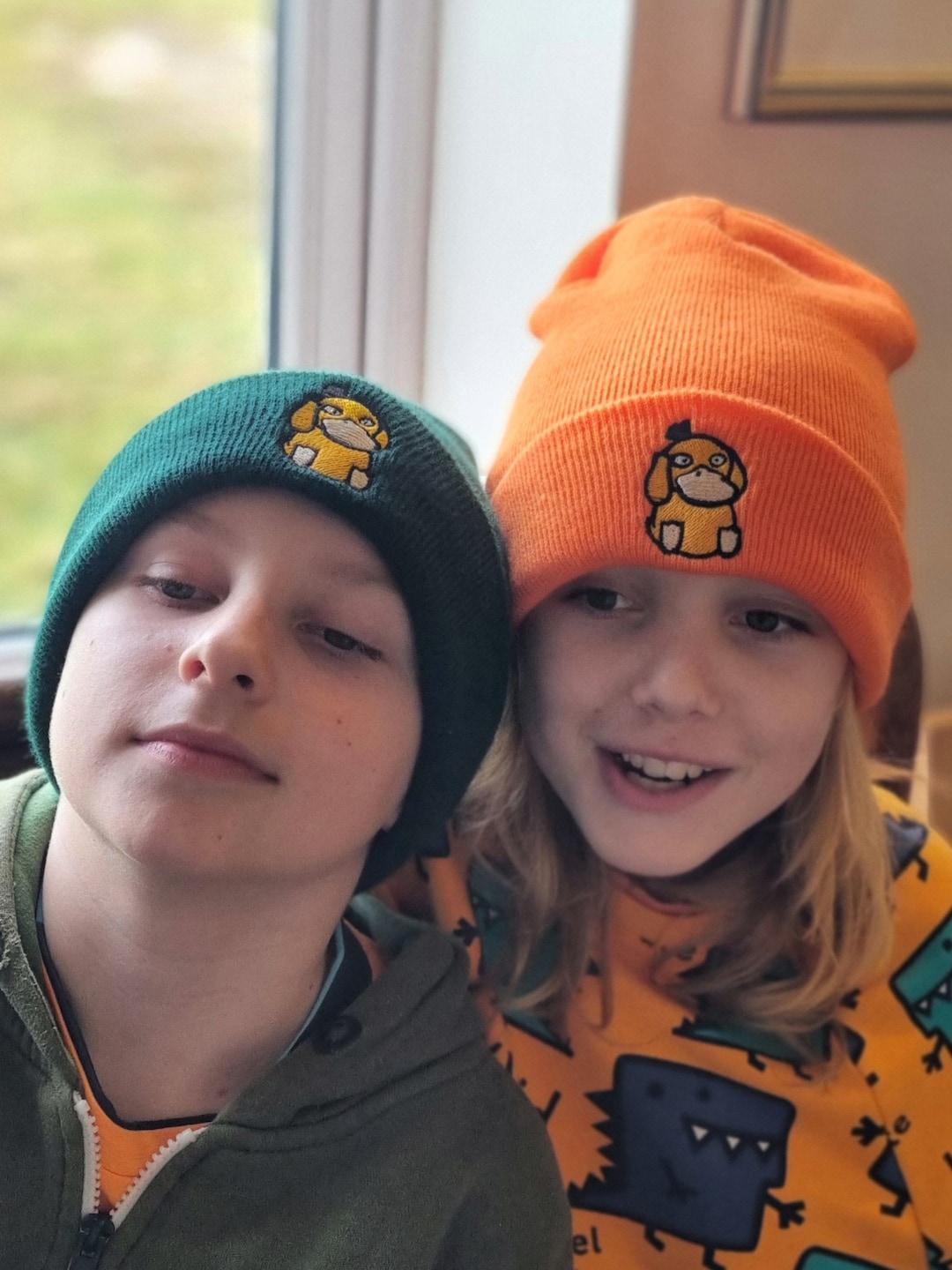 Psyduck Hat Embroidered Pokemon Beanie Spring Winter Hat Multiple ...