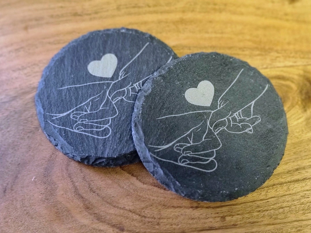 Valentines Slate Coasters Custom Design Valentines Gift Coffee Coaster ...