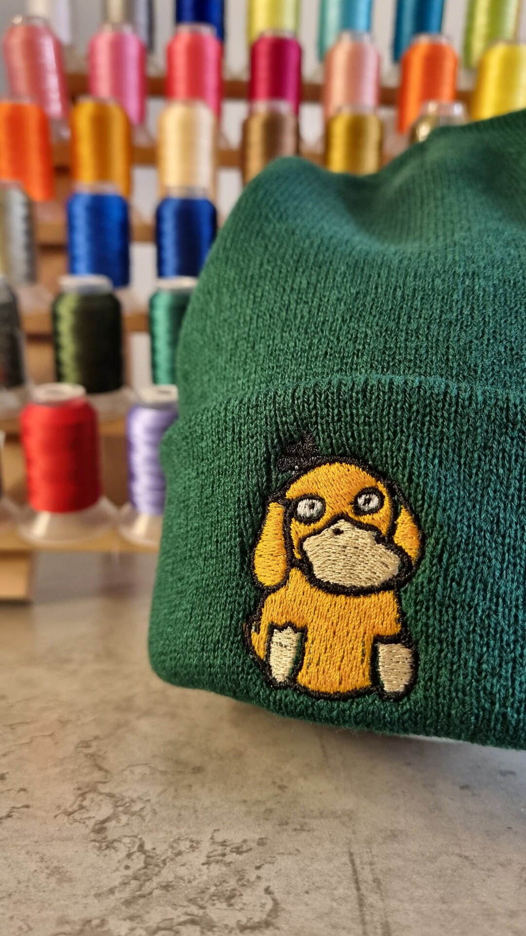 Psyduck Hat Embroidered Pokemon Beanie Spring Winter Hat Multiple ...