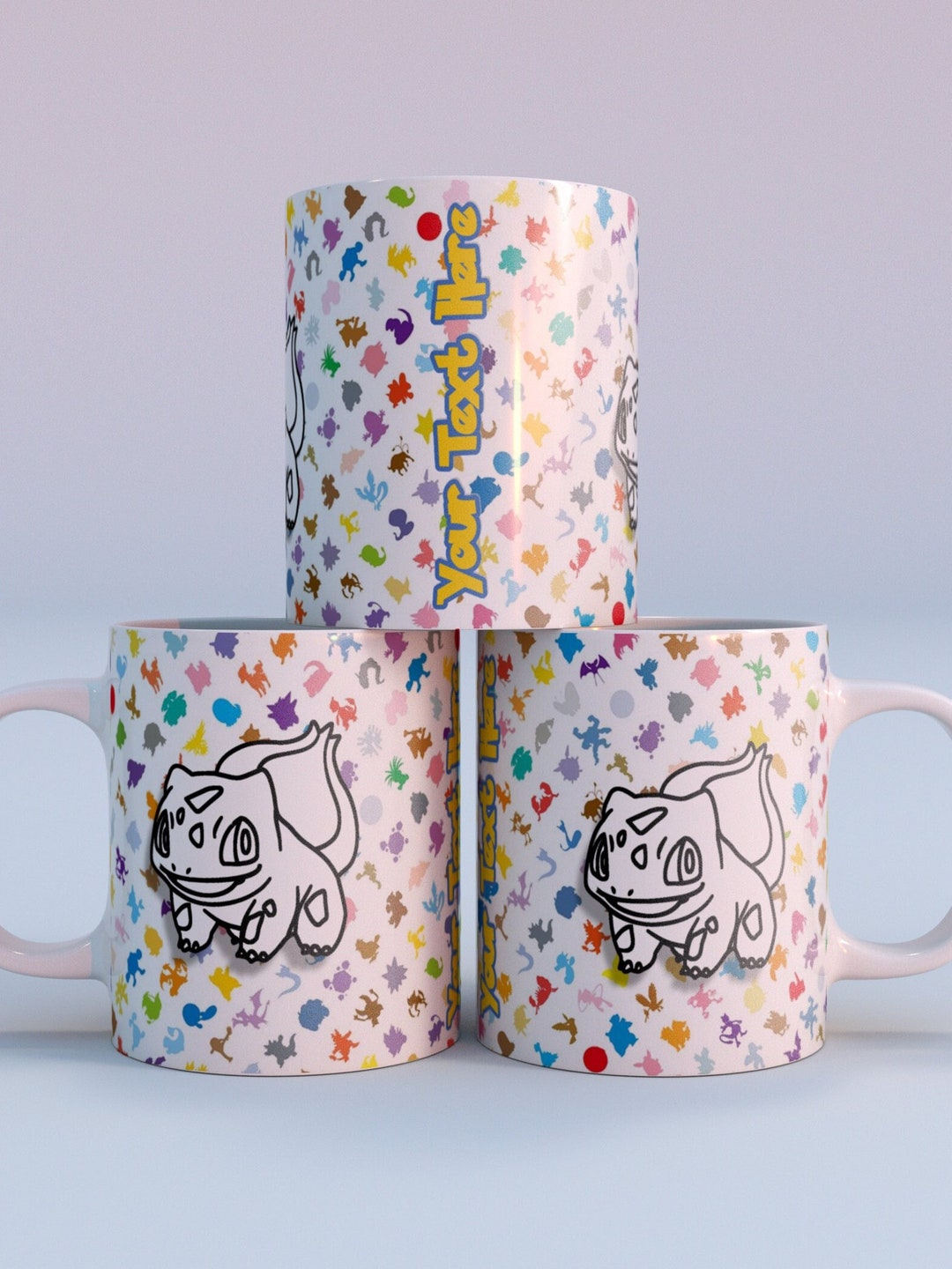 Pokemon 151 Coffee Mug Pokemon Gift Cute Bulbasaur Colourful Mug Cup ...