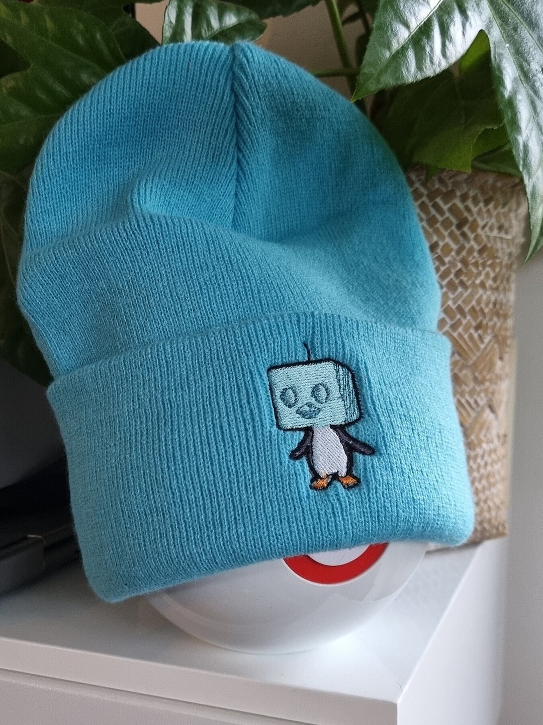 Eiscue Hat Cute Embroidered Pokemon Beanie Surf Blue Winter Hat Pokemon ...