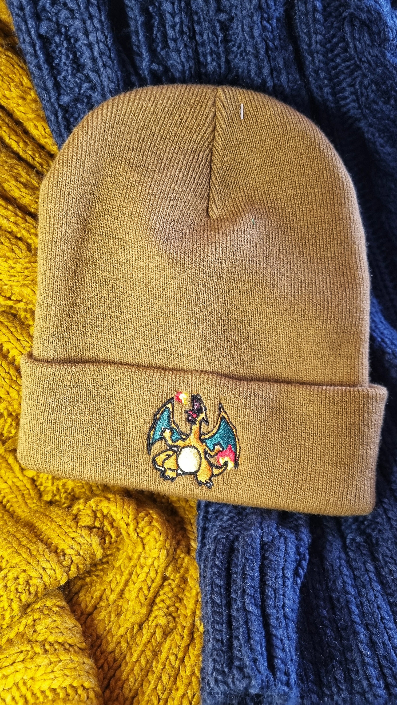 Charizard Hat Embroidered Pokemon Beanie Winter Hat Charizard Legendary ...
