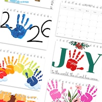 2026 Handprint Calendar, DIY Handprint Art for Kids, Preschool ...
