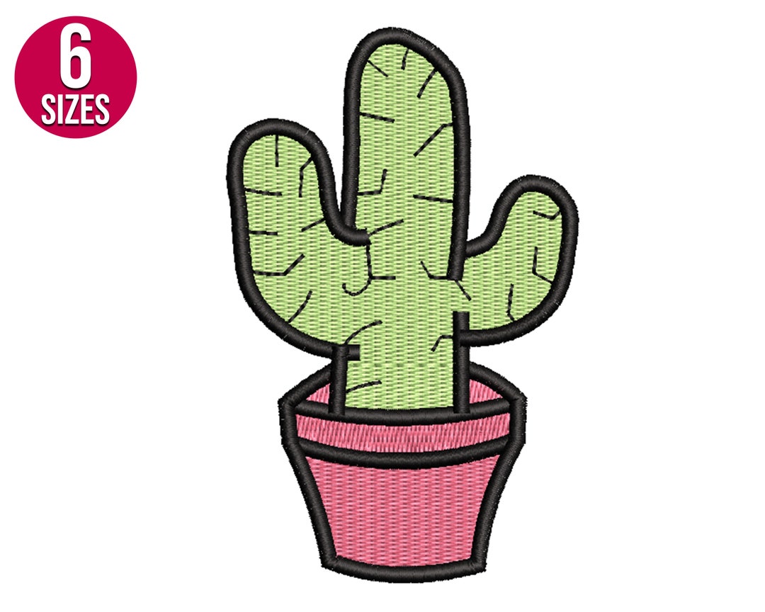Cactus Plant Embroidery Design, Mexican, Cactus Flower,machine ...