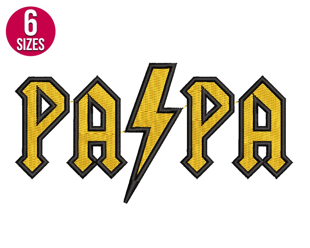 Papa Embroidery Design, Father's Day, Dada Machine Embroidery File ...