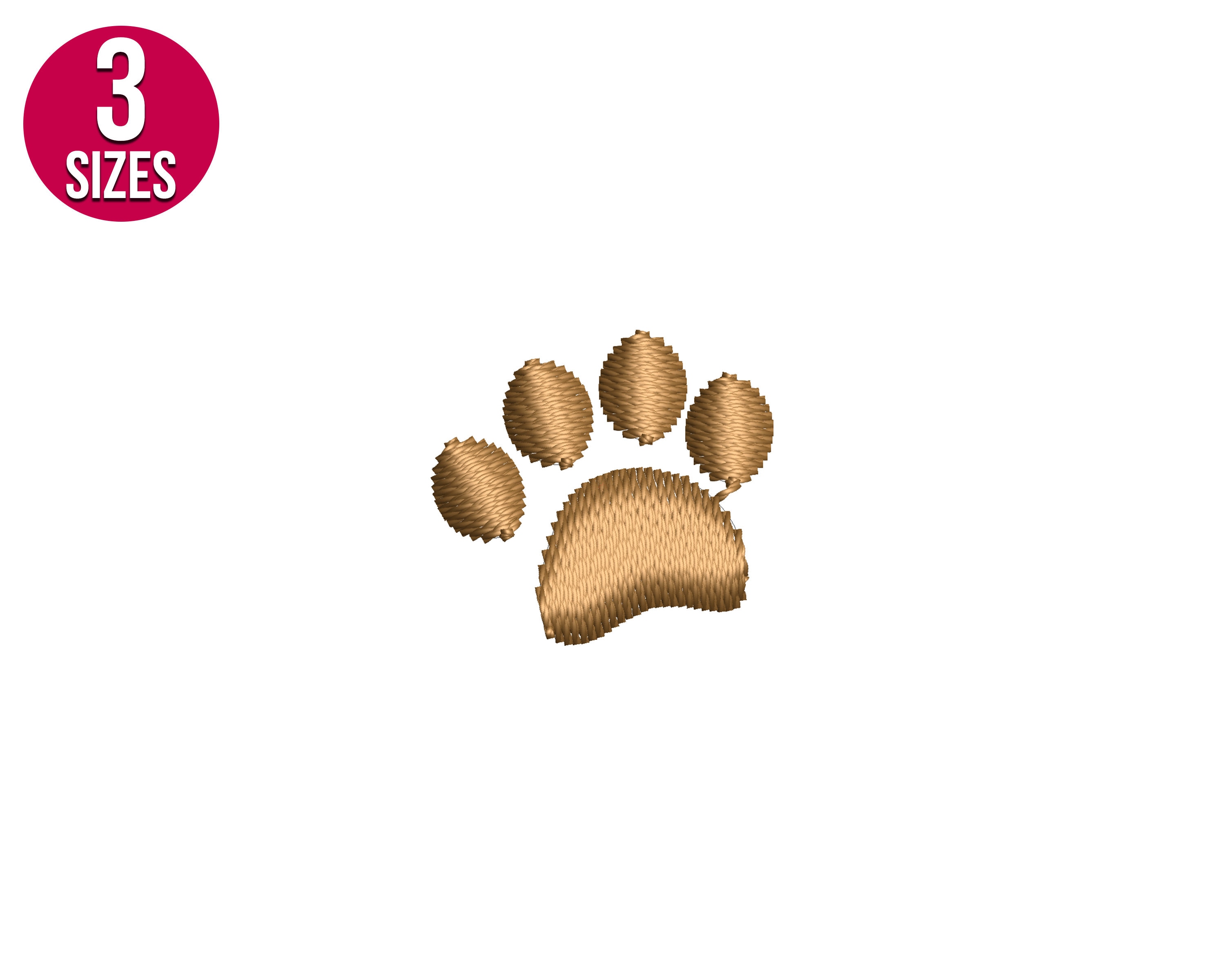 Mini Paw Print Embroidery Design Dog Paw Machine Embroidery - Etsy