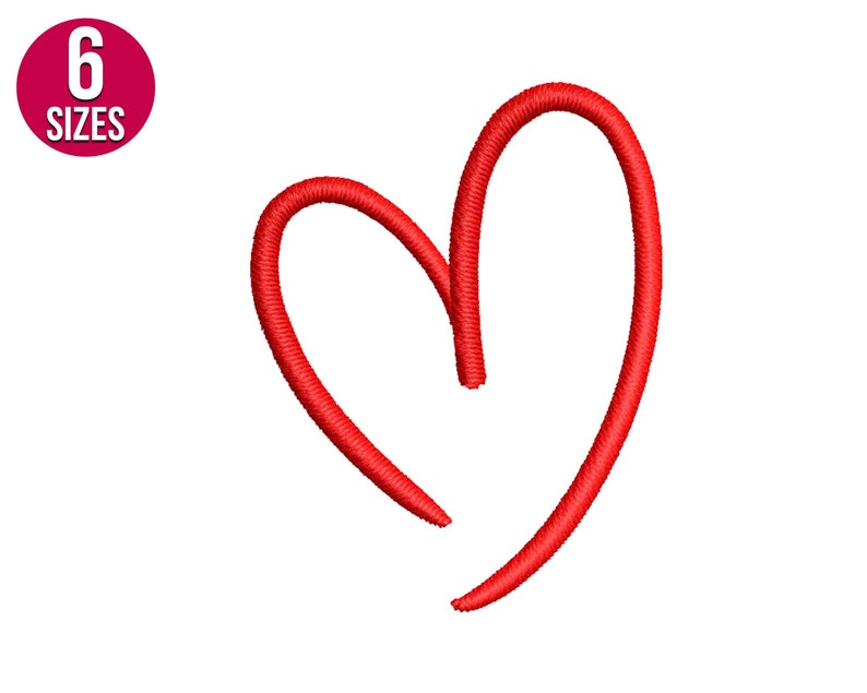 Mini Heart Embroidery Design Heart Shape Love Valentines - Etsy