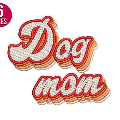 Dog Mom Embroidery Design Instant Download - Etsy