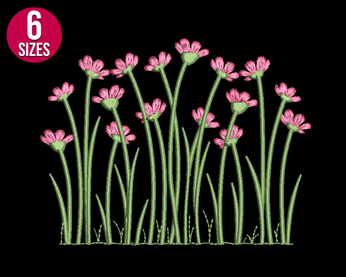 Daisy Embroidery Design Wildflowers Embroidery Pattern - Etsy