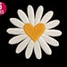 Mini Heart Daisy Flower Embroidery Design Floral Machine - Etsy