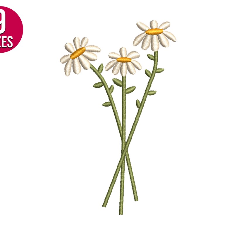 Daisy Embroidery Pattern - Etsy