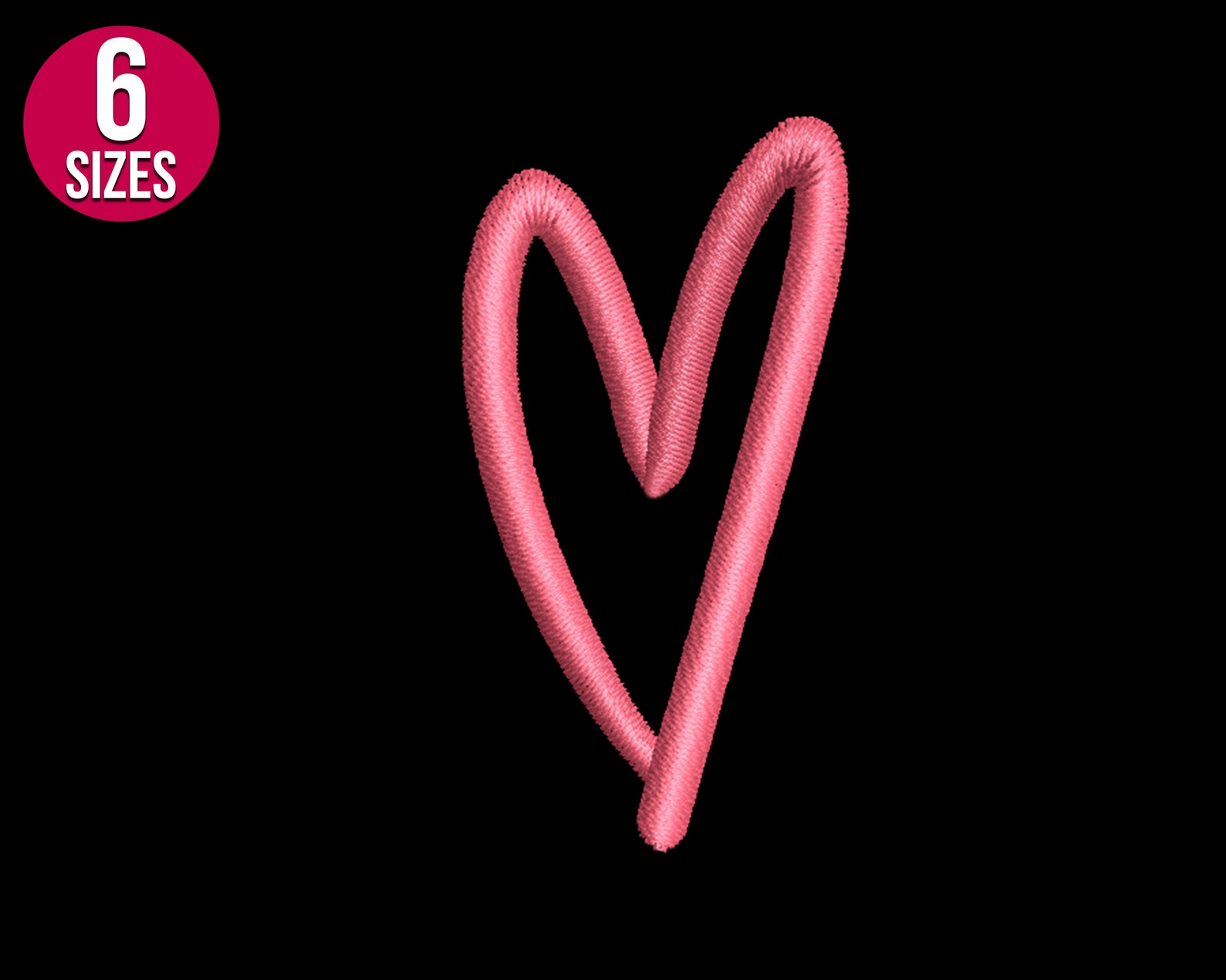 Heart Embroidery Design Mini Heart Shape Love Valentines - Etsy UK