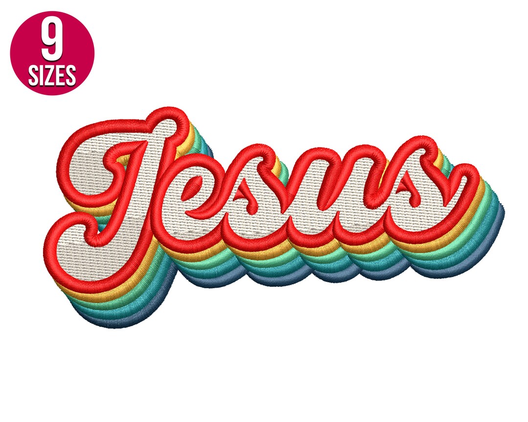 Jesus Embroidery Design, Retro, Christmas, Machine Embroidery Pattern ...