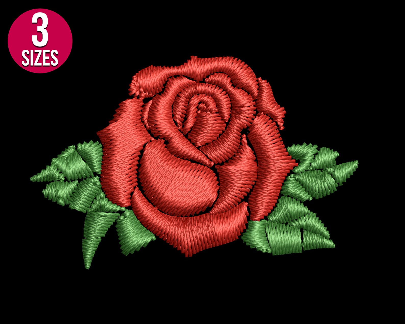 Rose Flower Embroidery Design, Machine Embroidery File, Machine ...