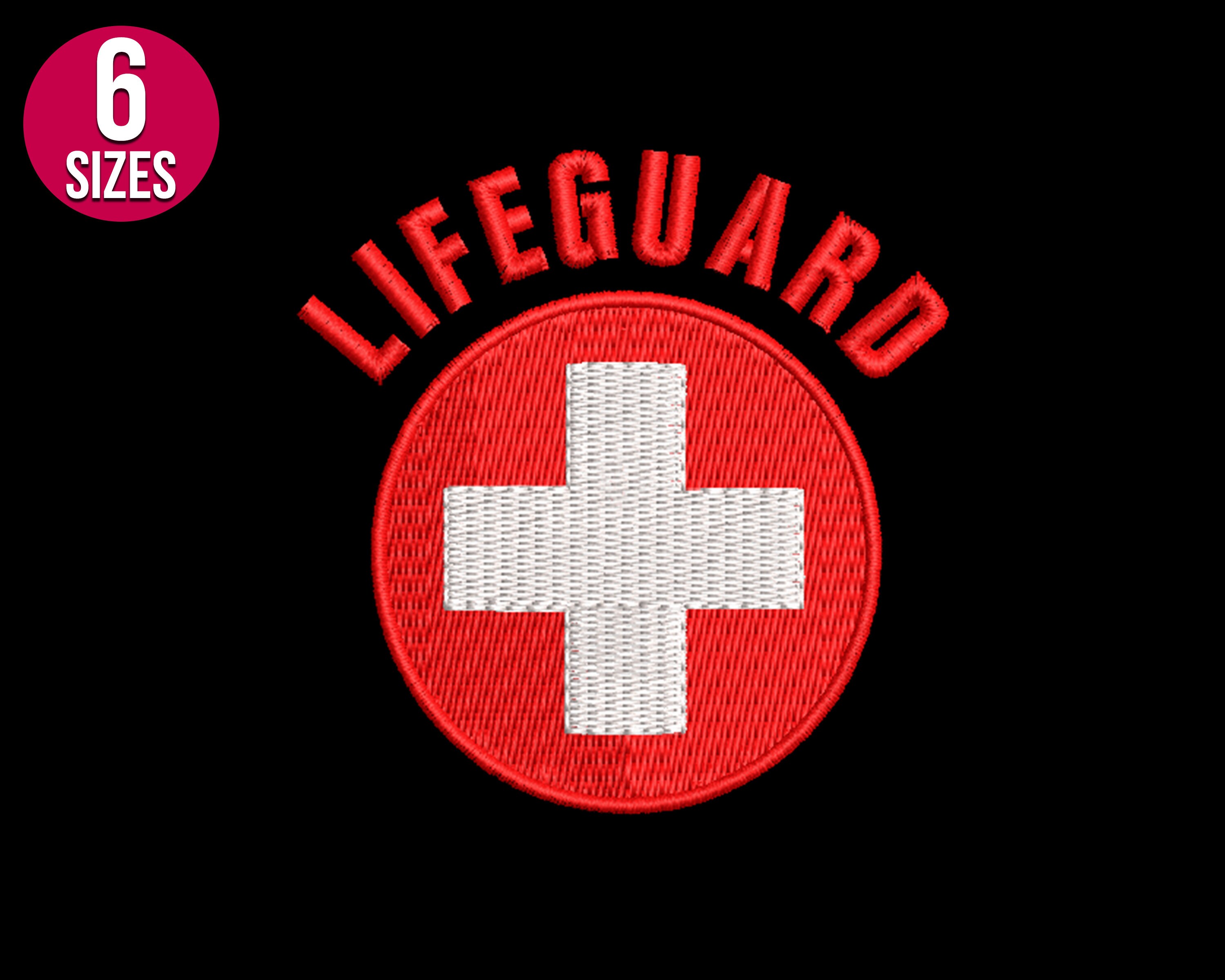 Lifeguard Embroidery Design Machine Embroidery File. Instant - Etsy