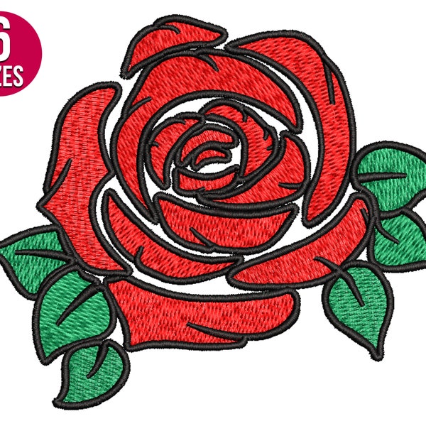Rose Embroidery - Etsy