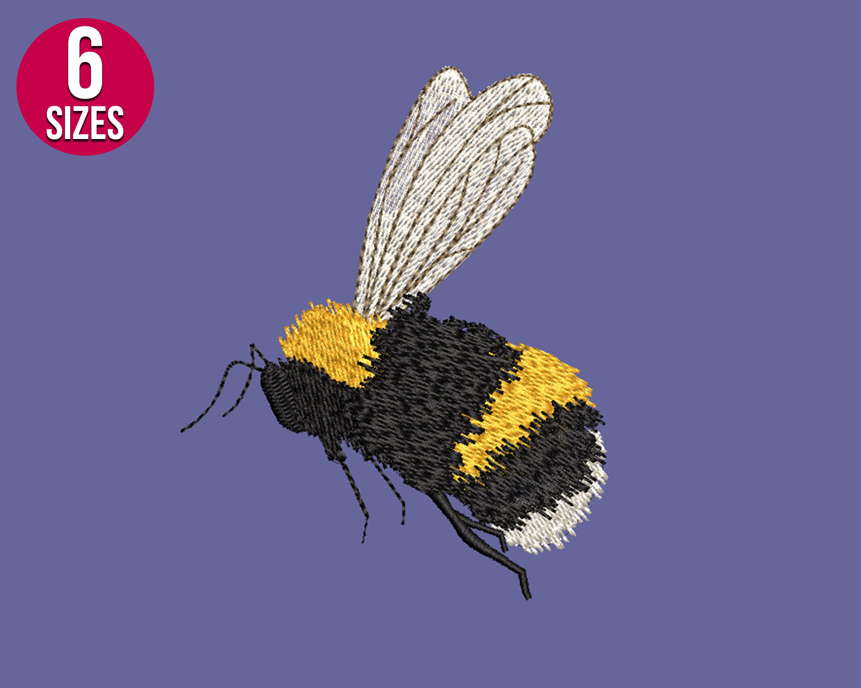 Bee Embroidery Design Mini Bee Machine Embroidery File - Etsy