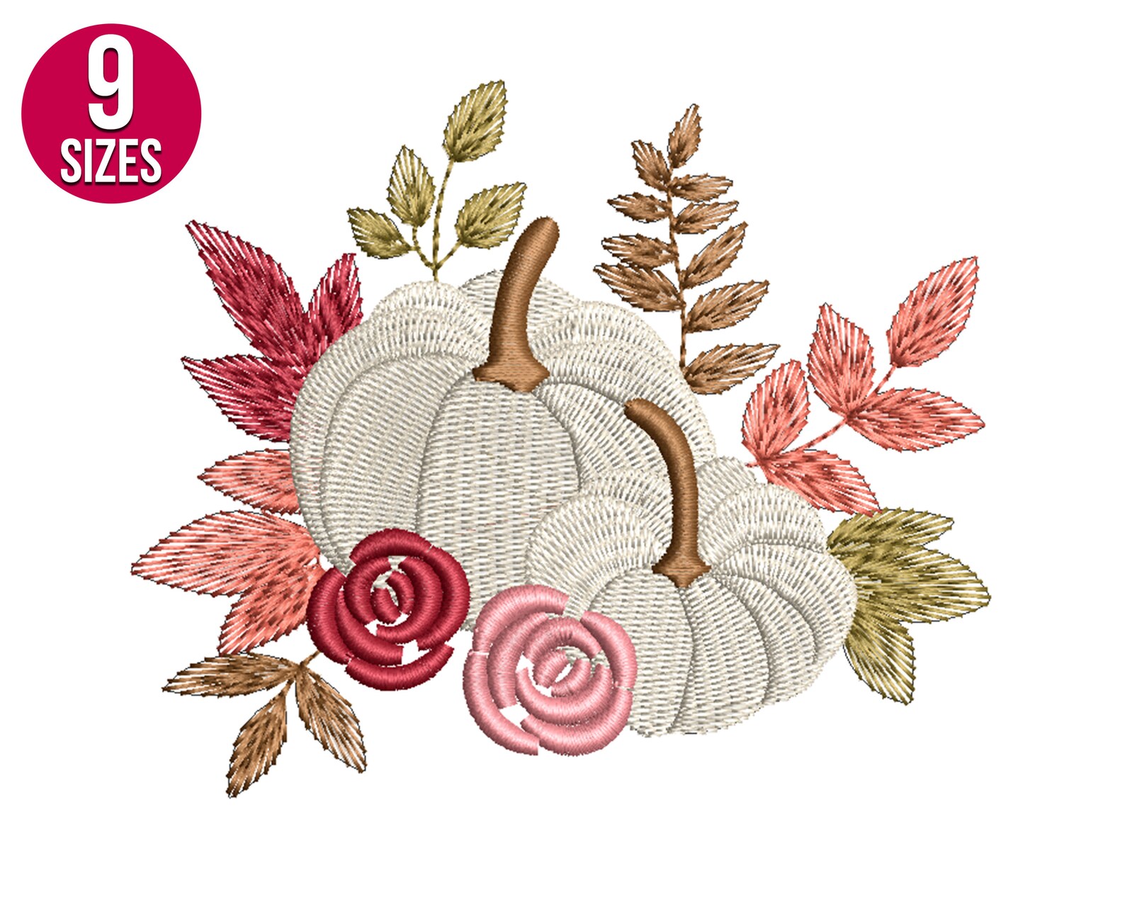 Fall Pumpkin Embroidery Design Autumn Machine Embroidery - Etsy