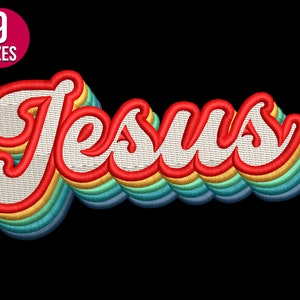 Jesus Embroidery Design, Retro, Christmas, Machine Embroidery Pattern ...