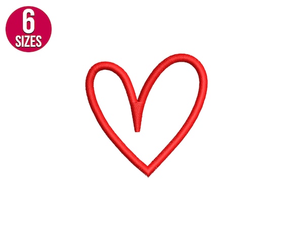 Mini Heart Embroidery Design Heart Shape Love Valentines - Etsy