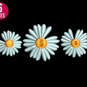 Mini Daisy Embroidery Design, Border, Floral Embroidery Pattern ...