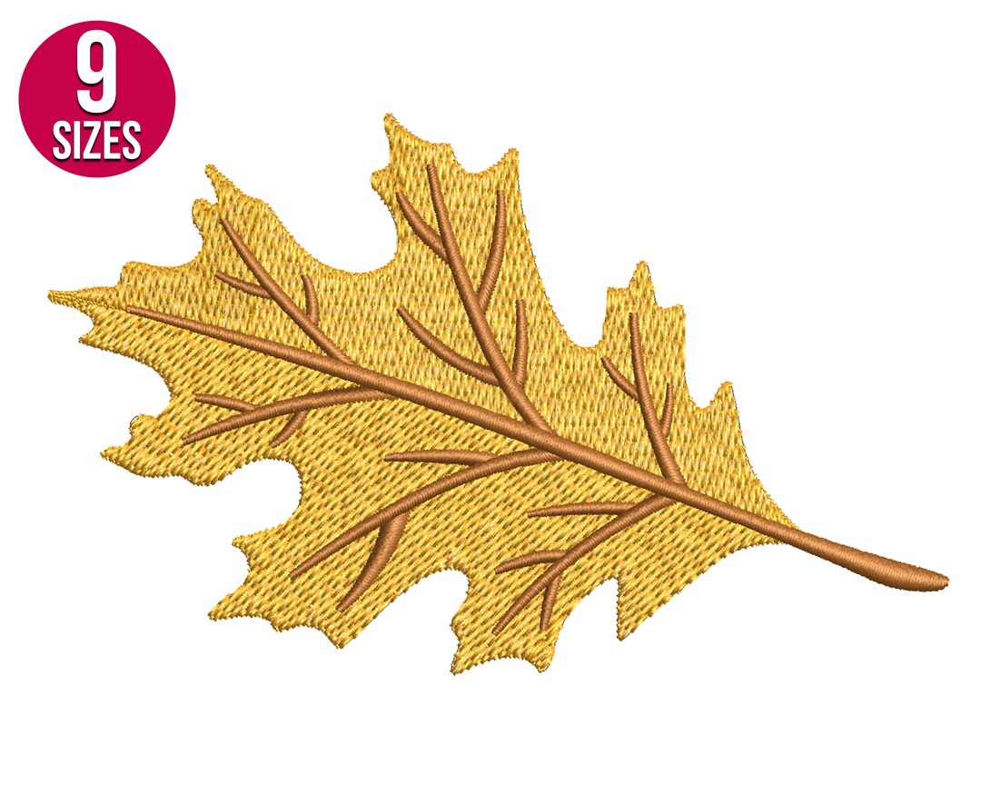 Autumn Leaves Embroidery Design, Fall Leaf, Machine Embroidery File ...