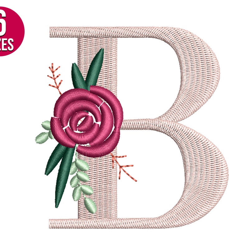 Letter B Embroidery - Etsy