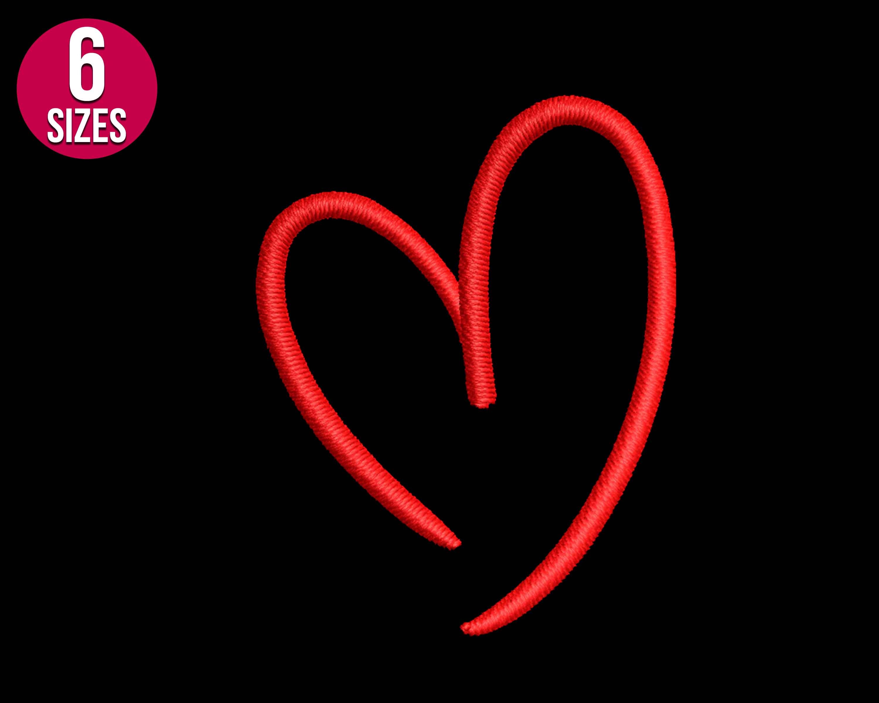 Mini Heart Embroidery Design Heart Shape Love Valentines - Etsy