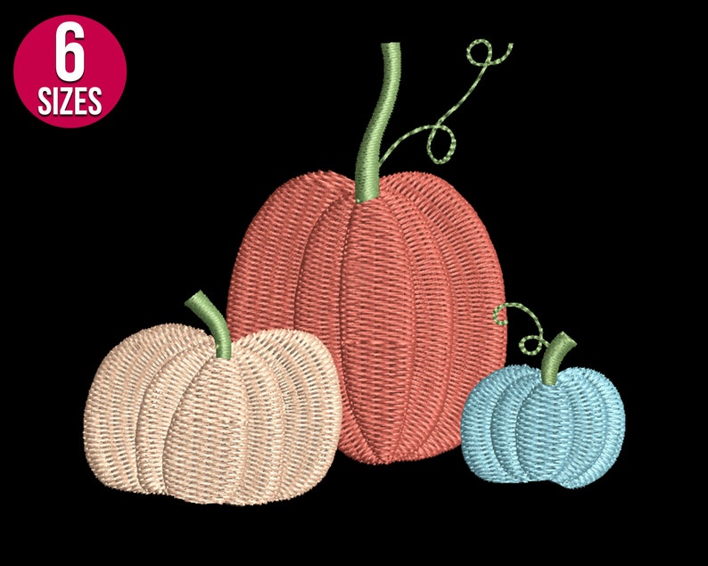 Pumpkin Embroidery Design Fall Autumn Machine Embroidery - Etsy UK