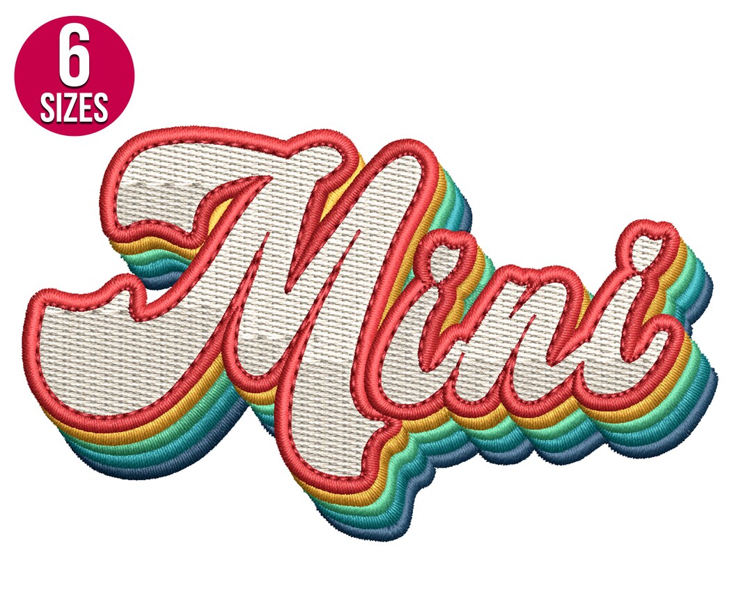 Mini Embroidery Design, Retro, Vintage, Machine Embroidery File ...