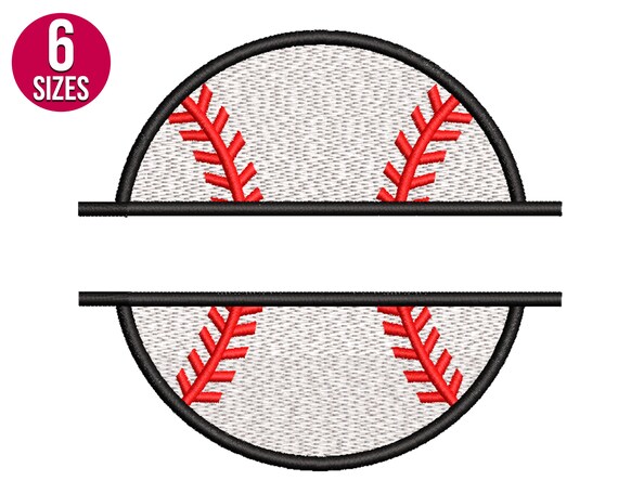 Baseball Embroidery Design Baseball Stitches Machine | Etsy