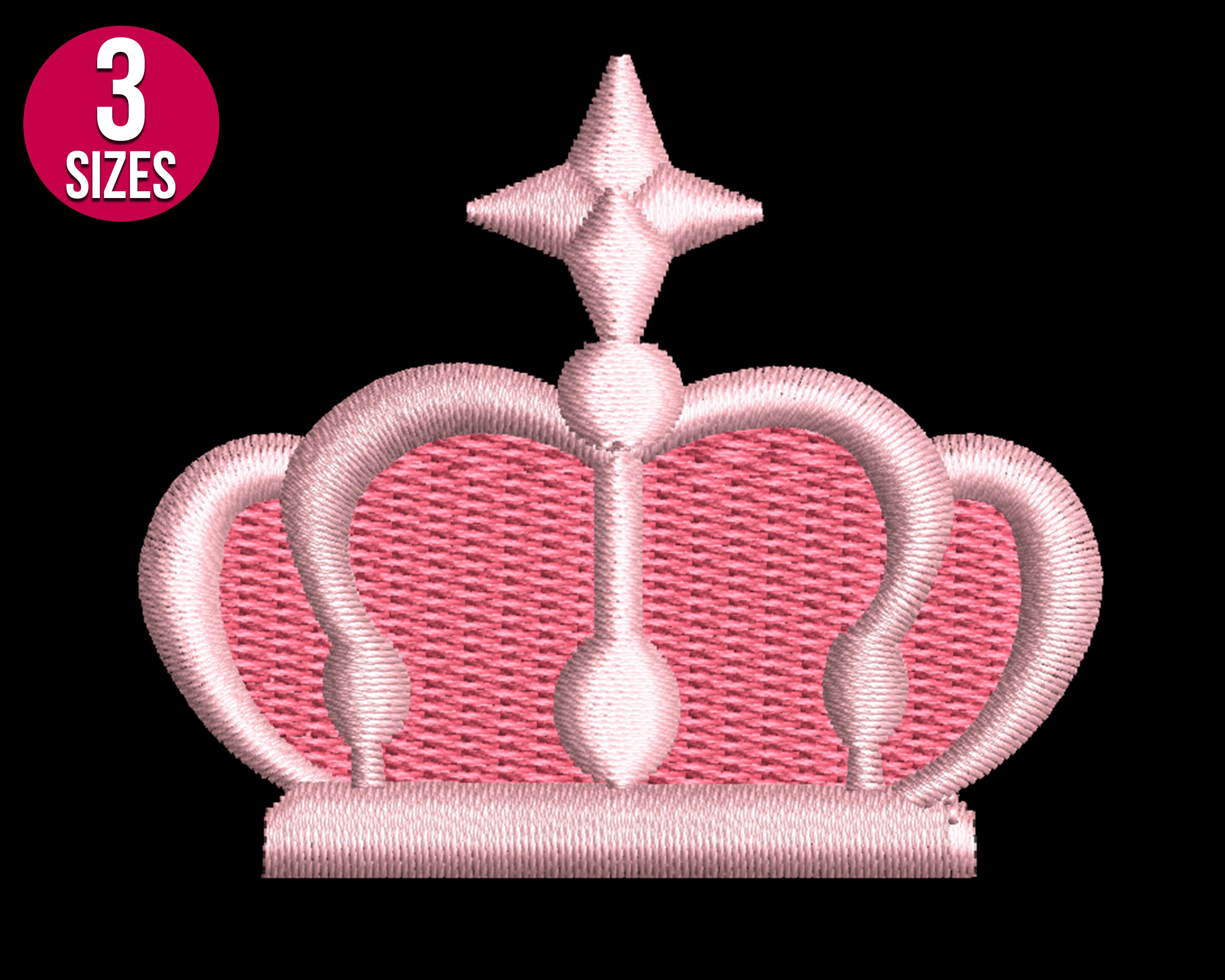 Mini Crown Machine Embroidery Design Queen Princess Crown | Etsy