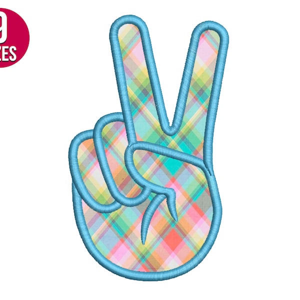 Peace Sign Applique - Etsy