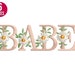 Floral Font Flower Alphabet I Letter Embroidery Design, Machine ...