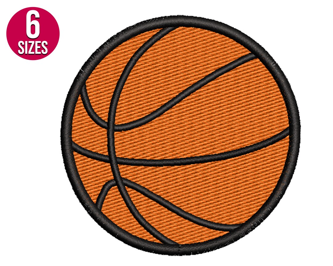 Basketball Embroidery Design, Machine Embroidery File, Instant Download ...
