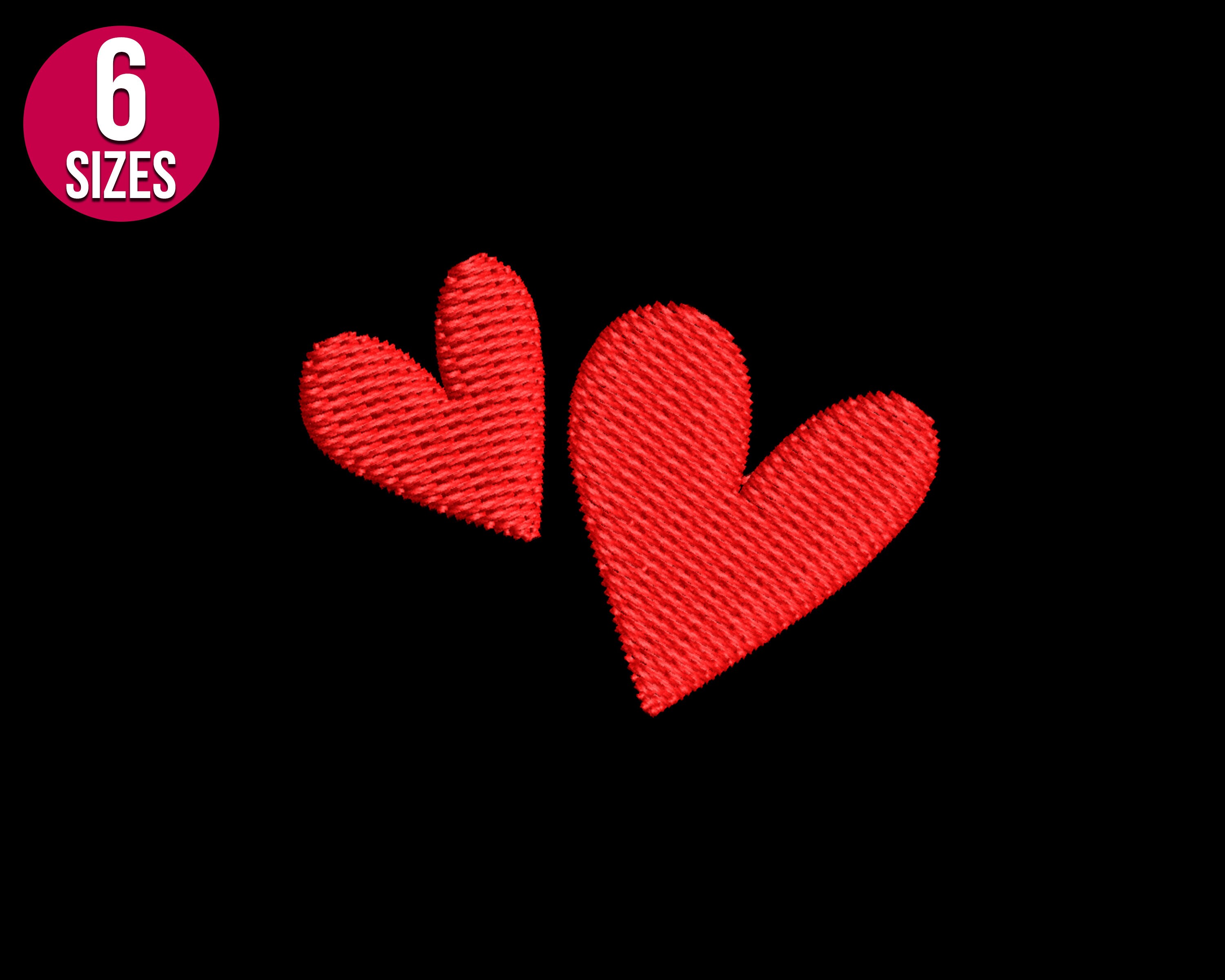 Mini Hearts Embroidery Design Mini Heart Shape Love - Etsy UK