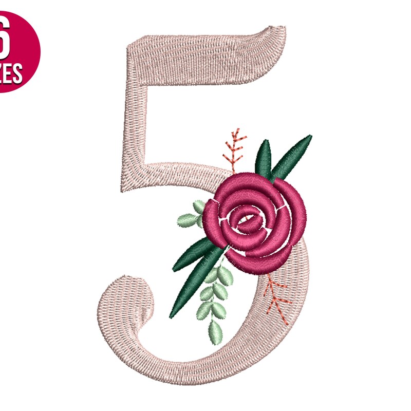 Number Embroidery - Etsy