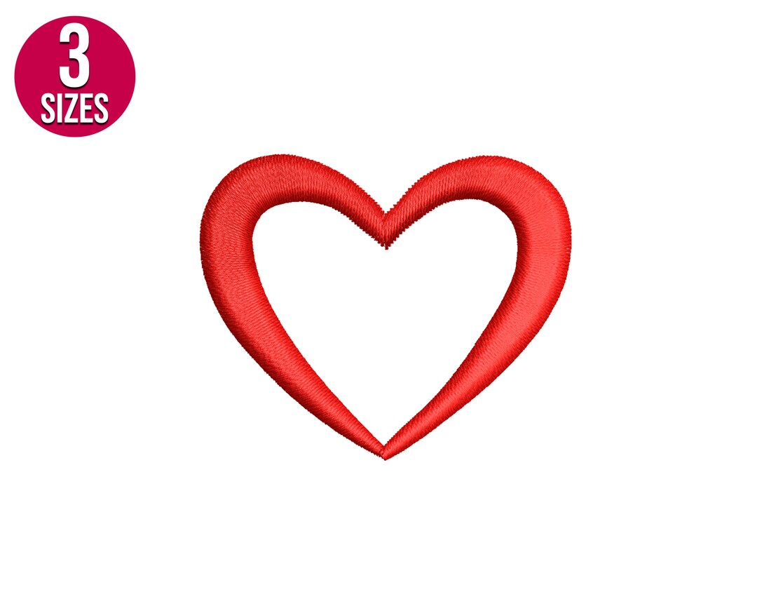 Heart Embroidery Design, Heart Shape, Love, Valentines Day Machine ...
