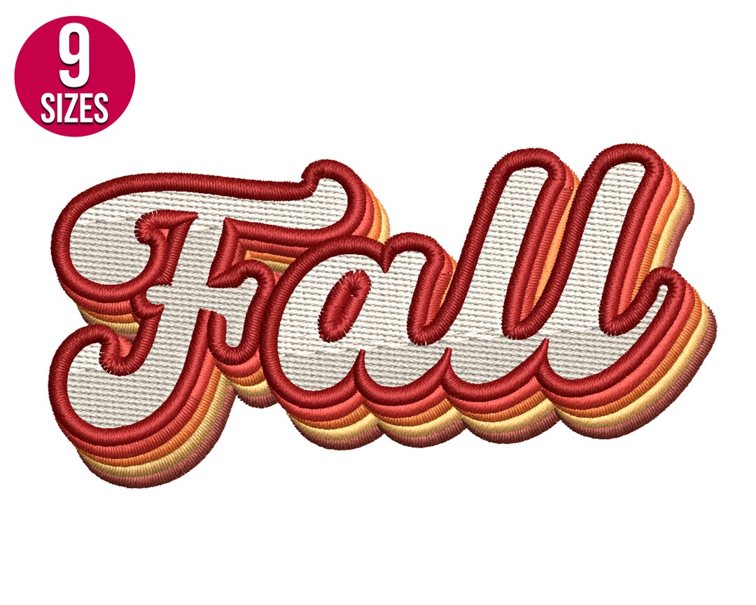 Fall Embroidery Design, Autumn Machine Embroidery File, Instant ...