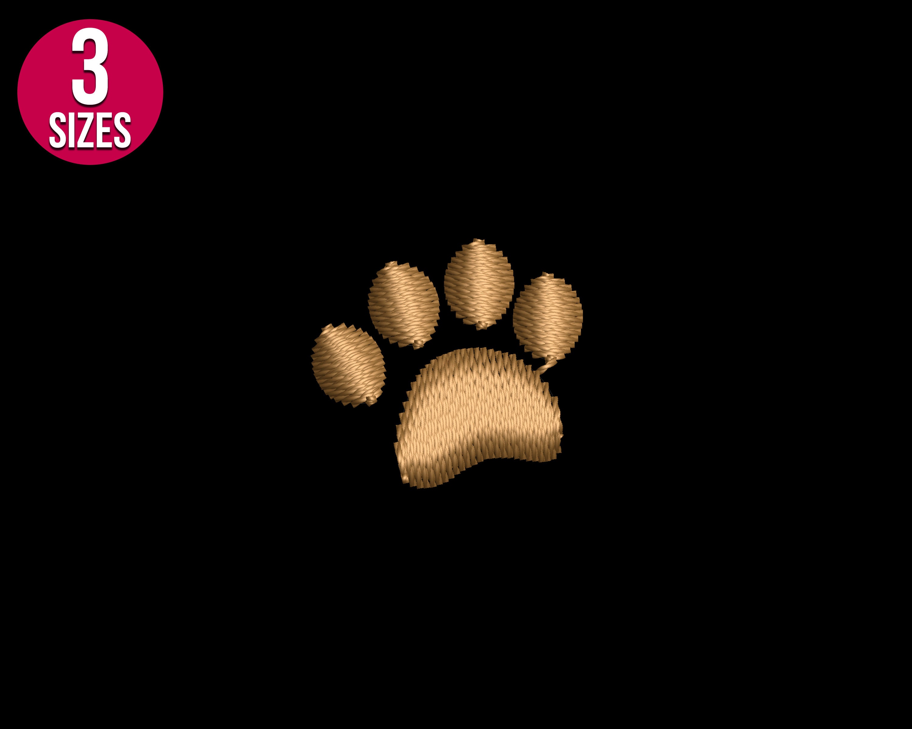 Mini Paw Print Embroidery Design Dog Paw Machine Embroidery - Etsy