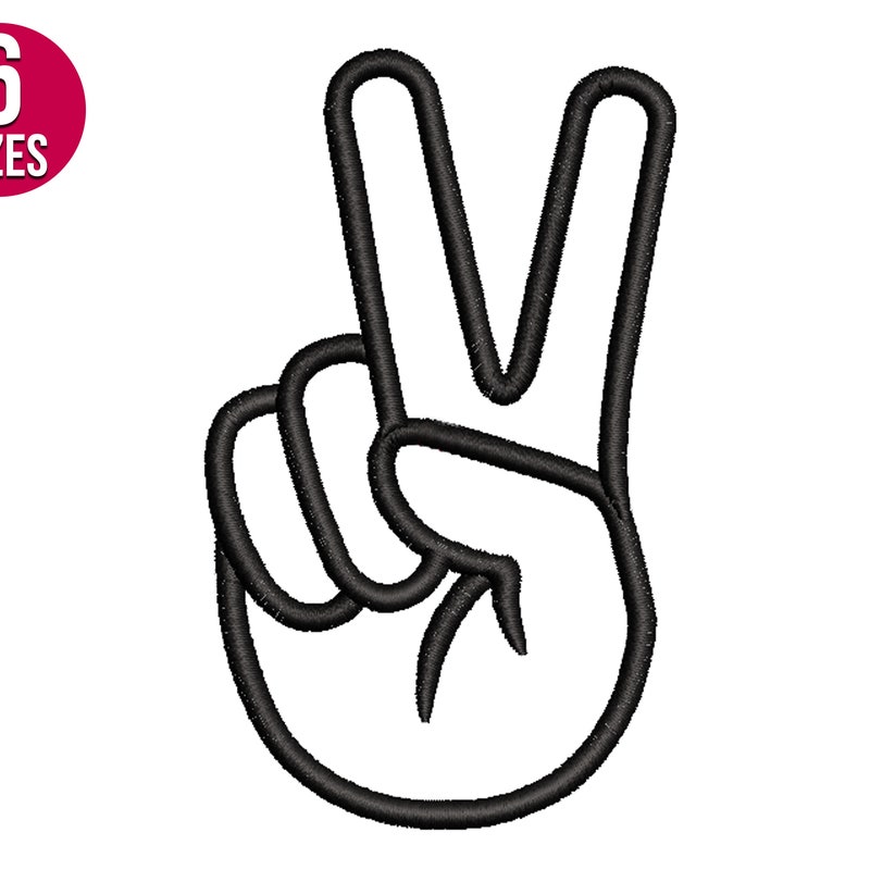 Peace Hand Sign - Etsy