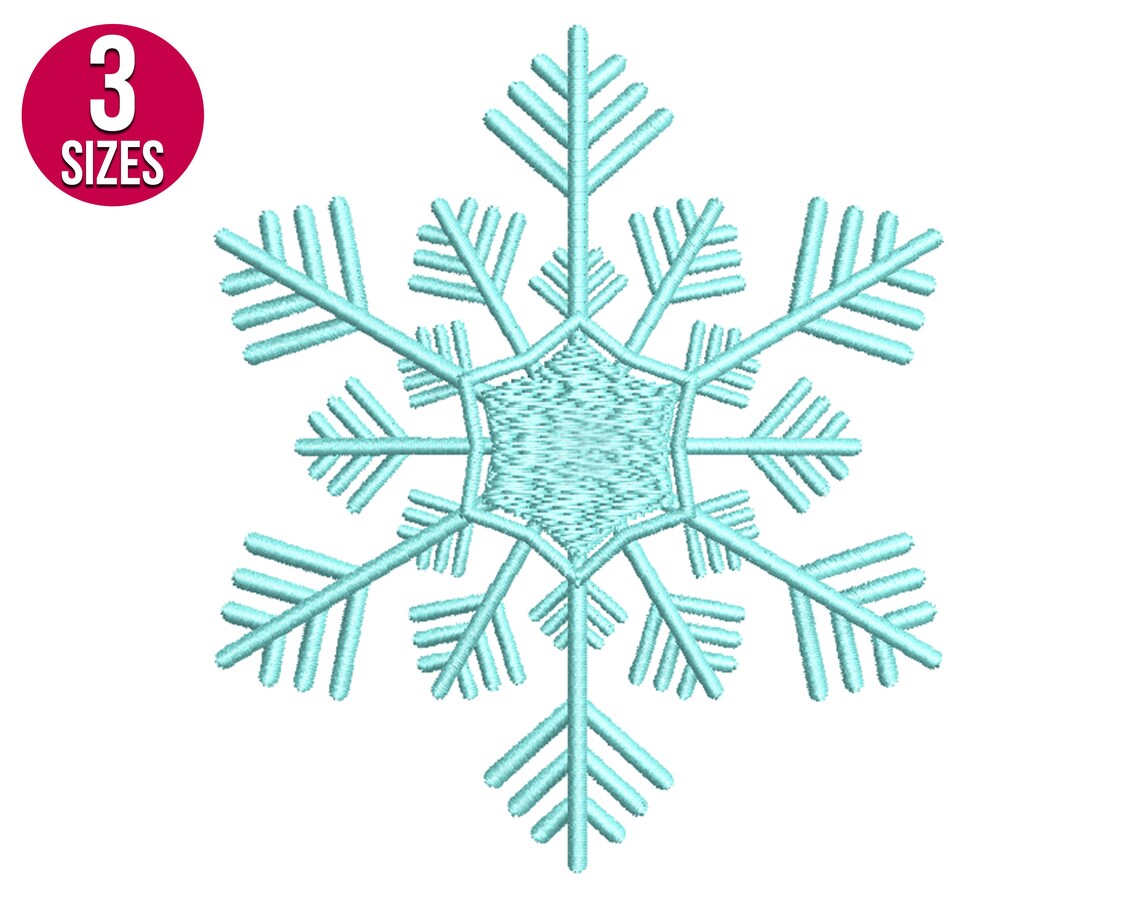 Snowflake Embroidery Design Winter Christmas Embroidery | Etsy