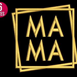 Mama Embroidery Design, Machine Embroidery File, Embroidery Patterns ...
