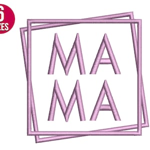 Mama Embroidery Design, Machine Embroidery File, Embroidery Patterns ...