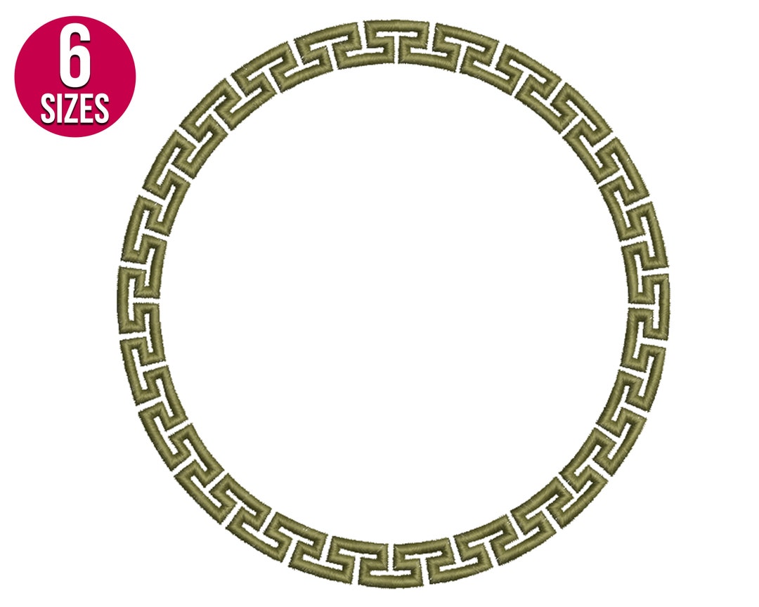 Greek Embroidery Design, Border, Machine Embroidery File, Instant ...