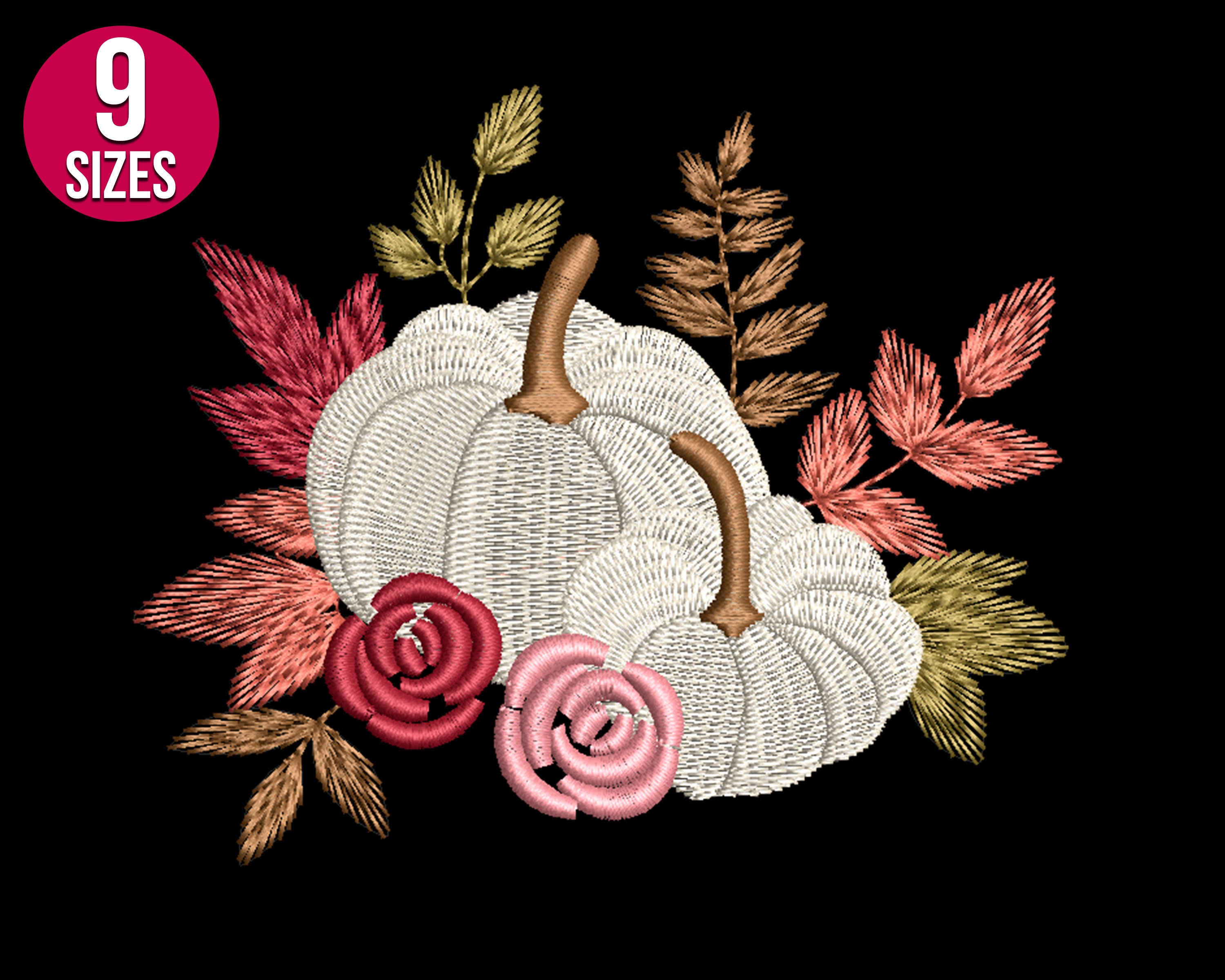 Fall Pumpkin Embroidery Design Autumn Machine Embroidery - Etsy