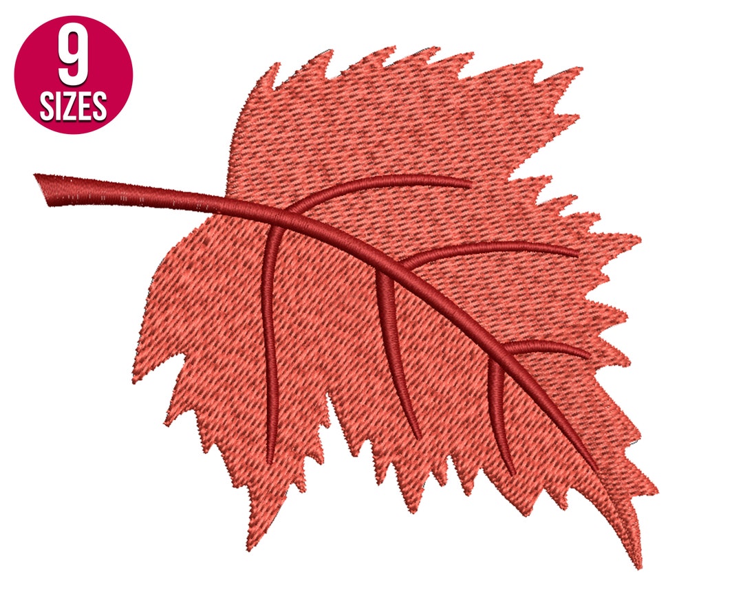 Fall Leaf Embroidery Design, Autumn Leaves, Maple Leaf, Machine ...